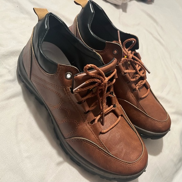 HTF | Shoes | Mens Htf Lets Build A Better Fut Brown Casual Shoes Size ...